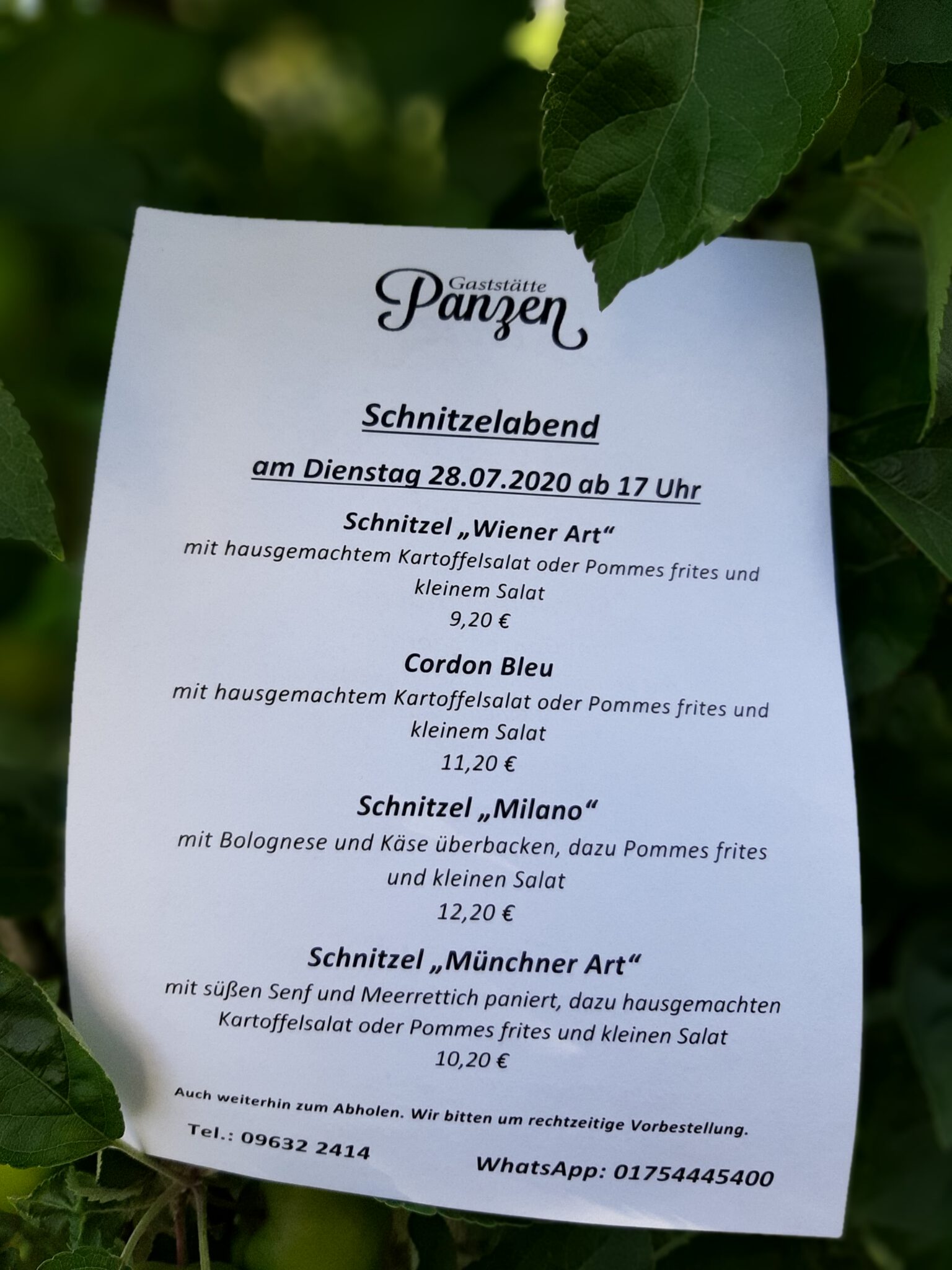 Gaststätte Panzen – Waldsassen – Neusorg